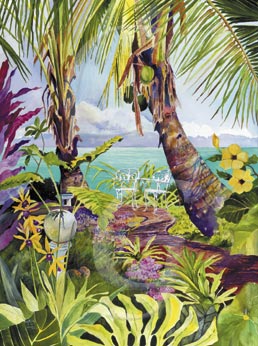 Carol Garvin Tropical Watercolors Fine Art Paintings